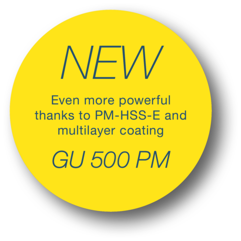 GU 500 HSS drill: efficient machining and long tool life