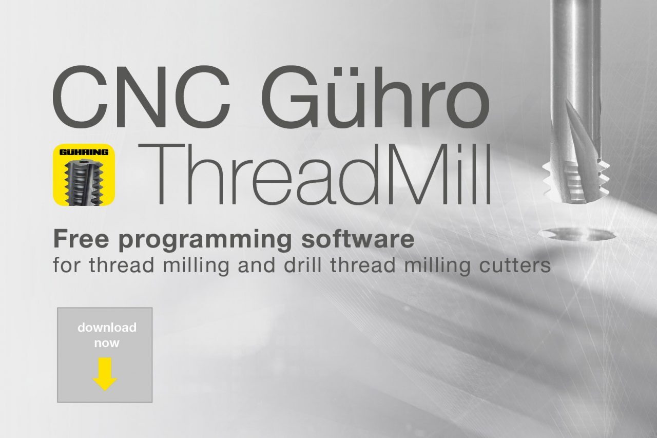 The ideal CNC programme for your thread milling cutter