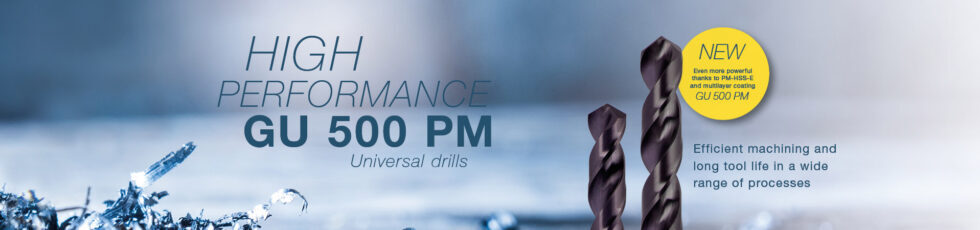 GU 500 HSS drill: efficient machining and long tool life